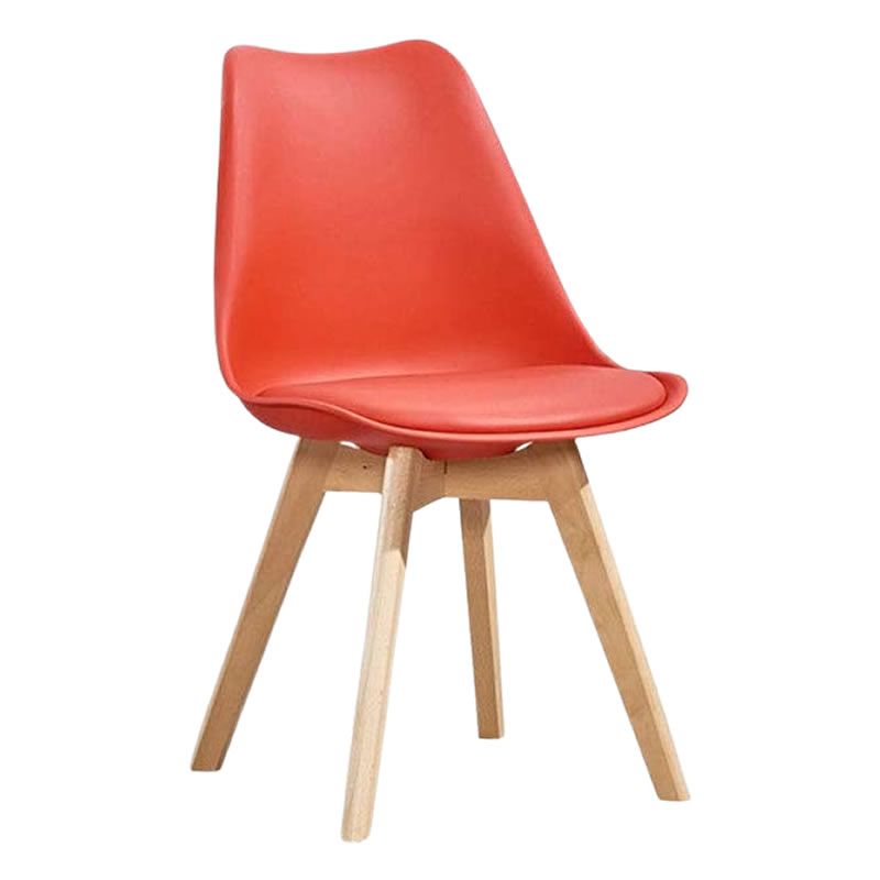 Classy Padded PU Leather Chair – Red – Werdafurn Furniture