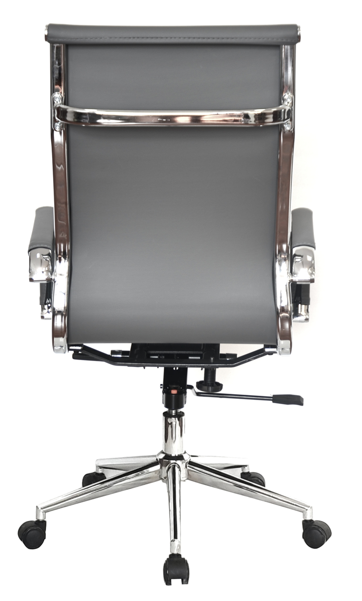 Office Chairs -High Back Executive PU Leather – Grey – Werdafurn Furniture