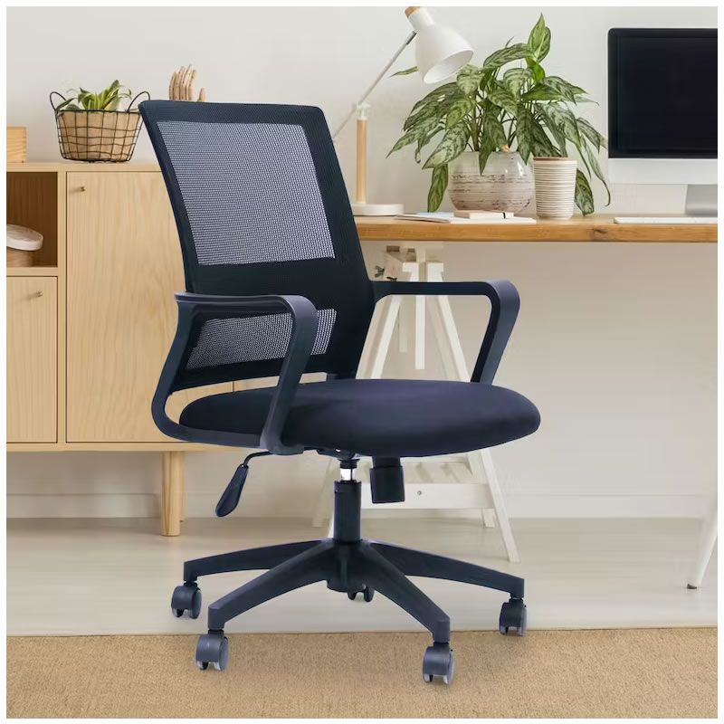 Set of 2 Ergonomic Mid-Back Mesh Computer Desk Chairs – Werdafurn Furniture